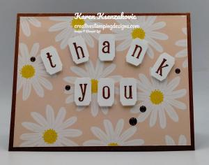 Stampin’ Up! Alphabest Thank You | Creative Stamping Designs