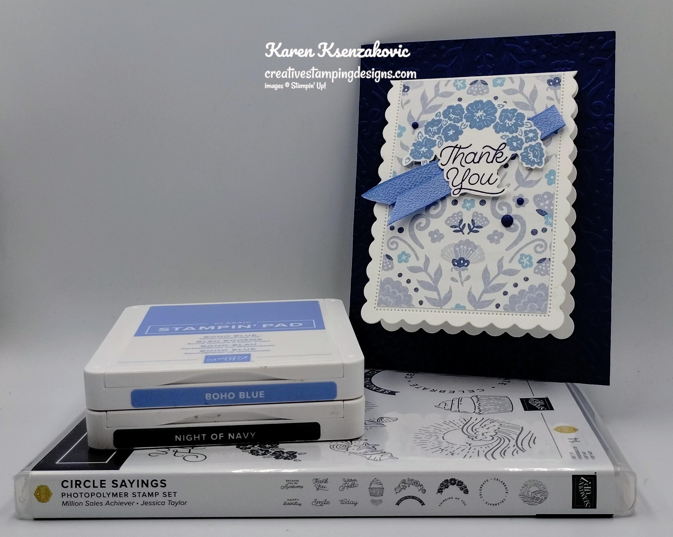 Stampin’ Up! Countryside Circle Sayings | Creative Stamping Designs