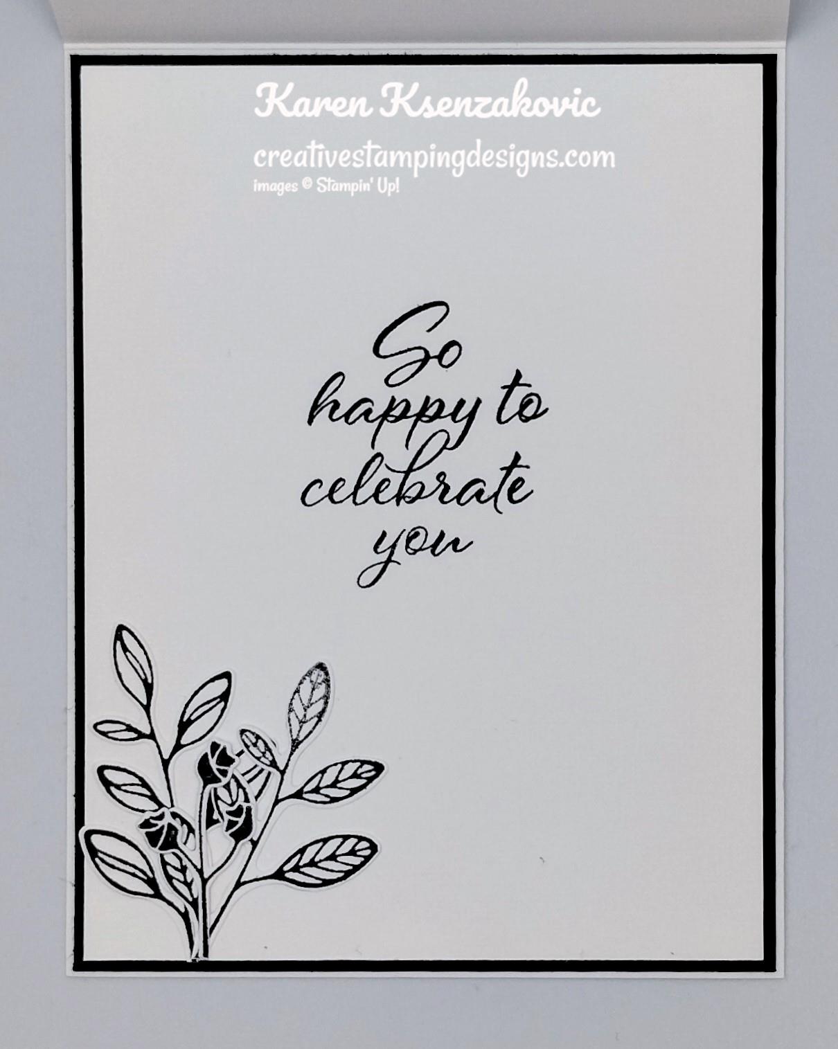 Stampin’ Up! Layering Leaves Monochromatic | Creative Stamping Designs