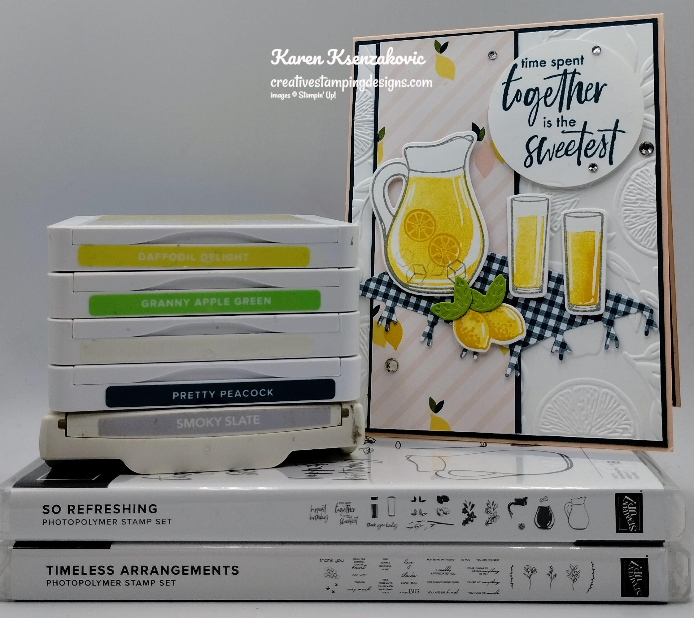 Stampin’ Up! So Refreshing Friendship Card | Creative Stamping Designs