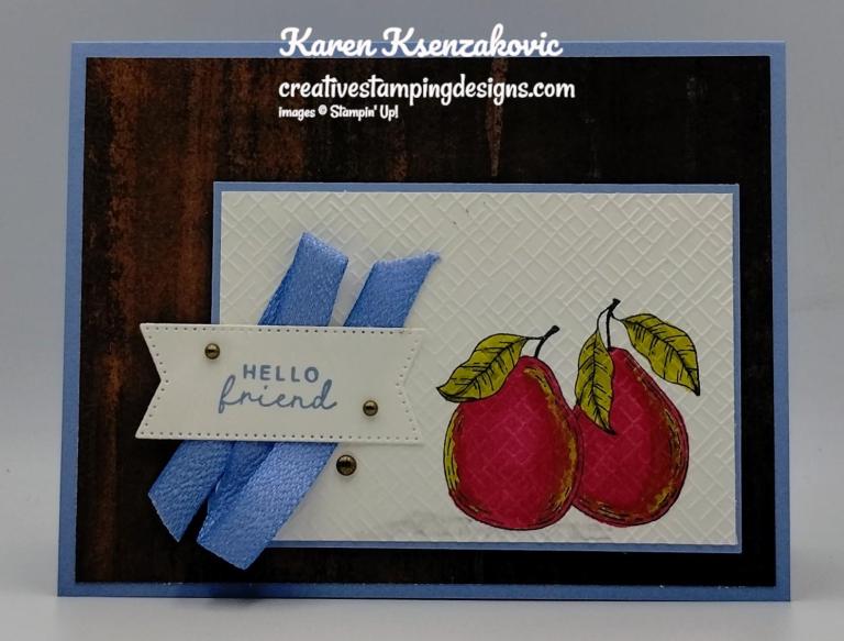 Stampin’ Up! Fruitful Blessings Pear | Creative Stamping Designs