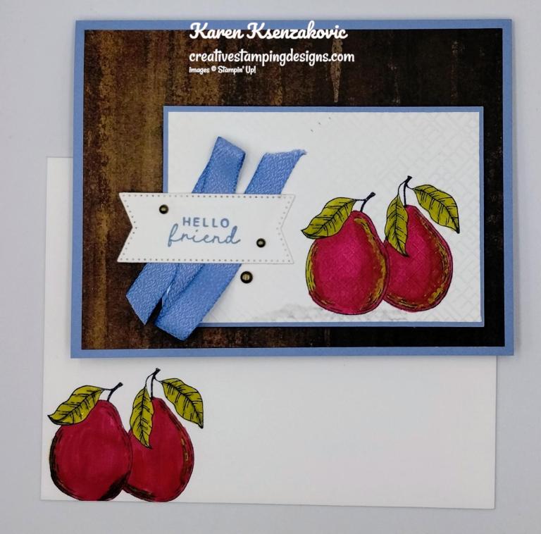 Stampin’ Up! Fruitful Blessings Pear | Creative Stamping Designs