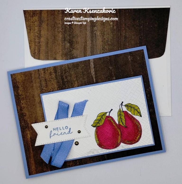 Stampin’ Up! Fruitful Blessings Pear | Creative Stamping Designs