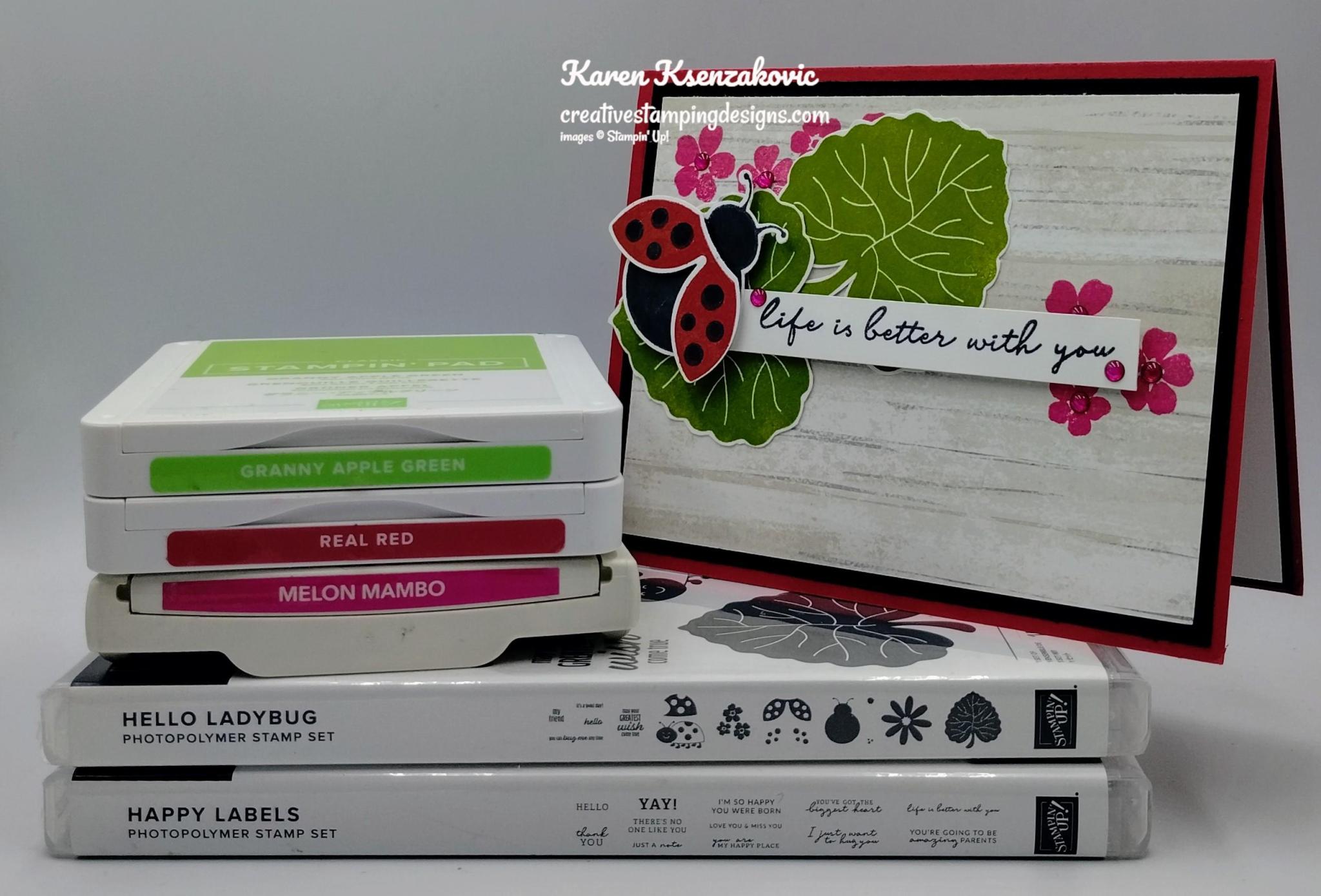 Stampin’ Up! Hello Ladybug for The Happy Inkin’ Thursday Blog Hop ...