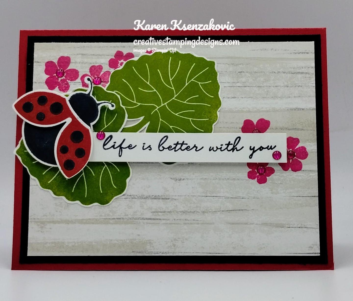 Stampin’ Up! Hello Ladybug for The Happy Inkin’ Thursday Blog Hop ...