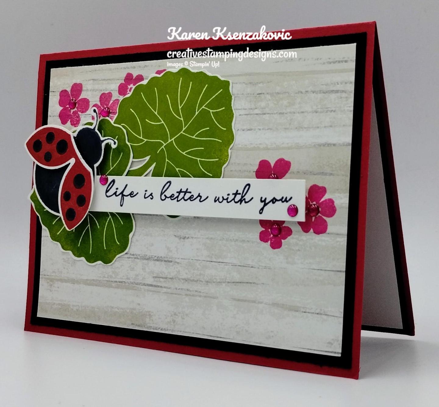 Stampin’ Up! Hello Ladybug for The Happy Inkin’ Thursday Blog Hop ...