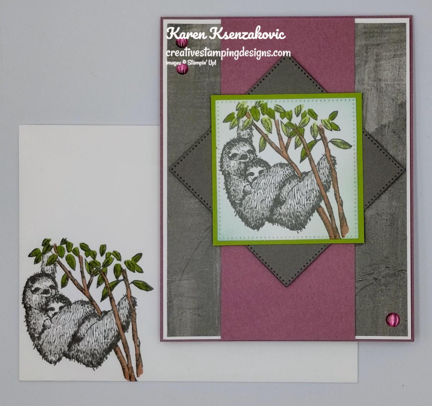 Stampin’ Up! Sweet & Precious Sloth | Creative Stamping Designs