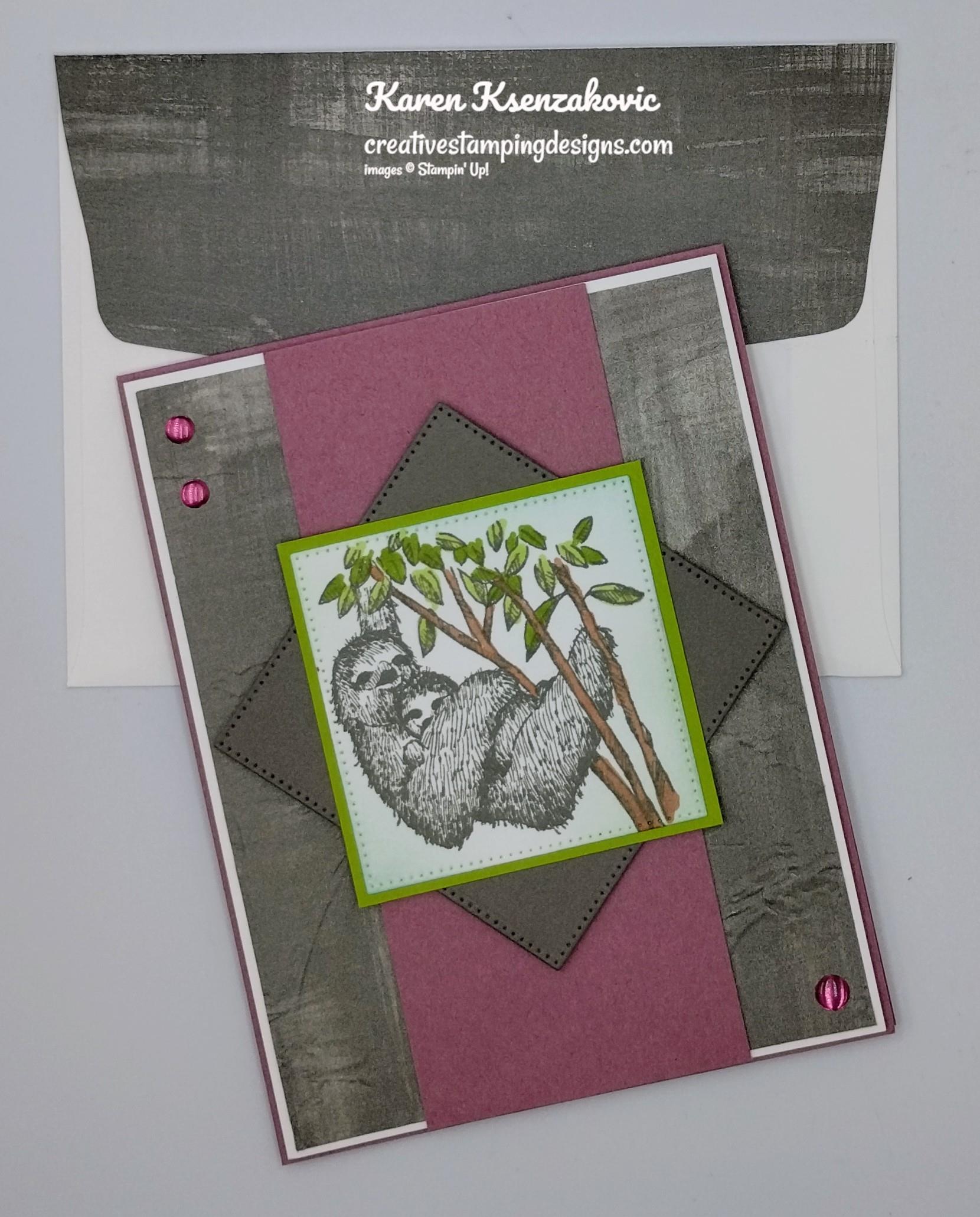 Stampin’ Up! Sweet & Precious Sloth | Creative Stamping Designs