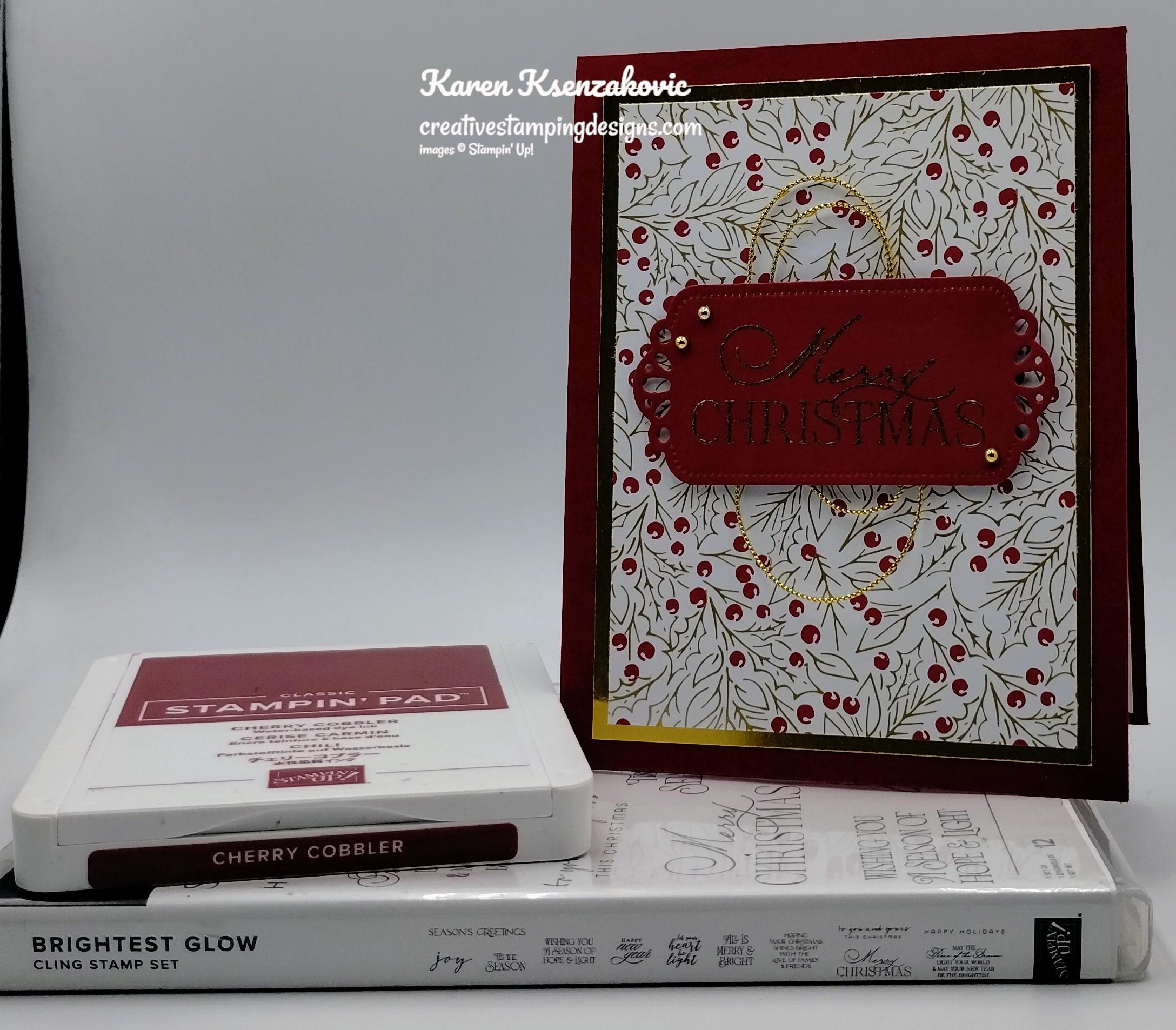 Stampin’ Up! Brightest Glow CAS | Creative Stamping Designs