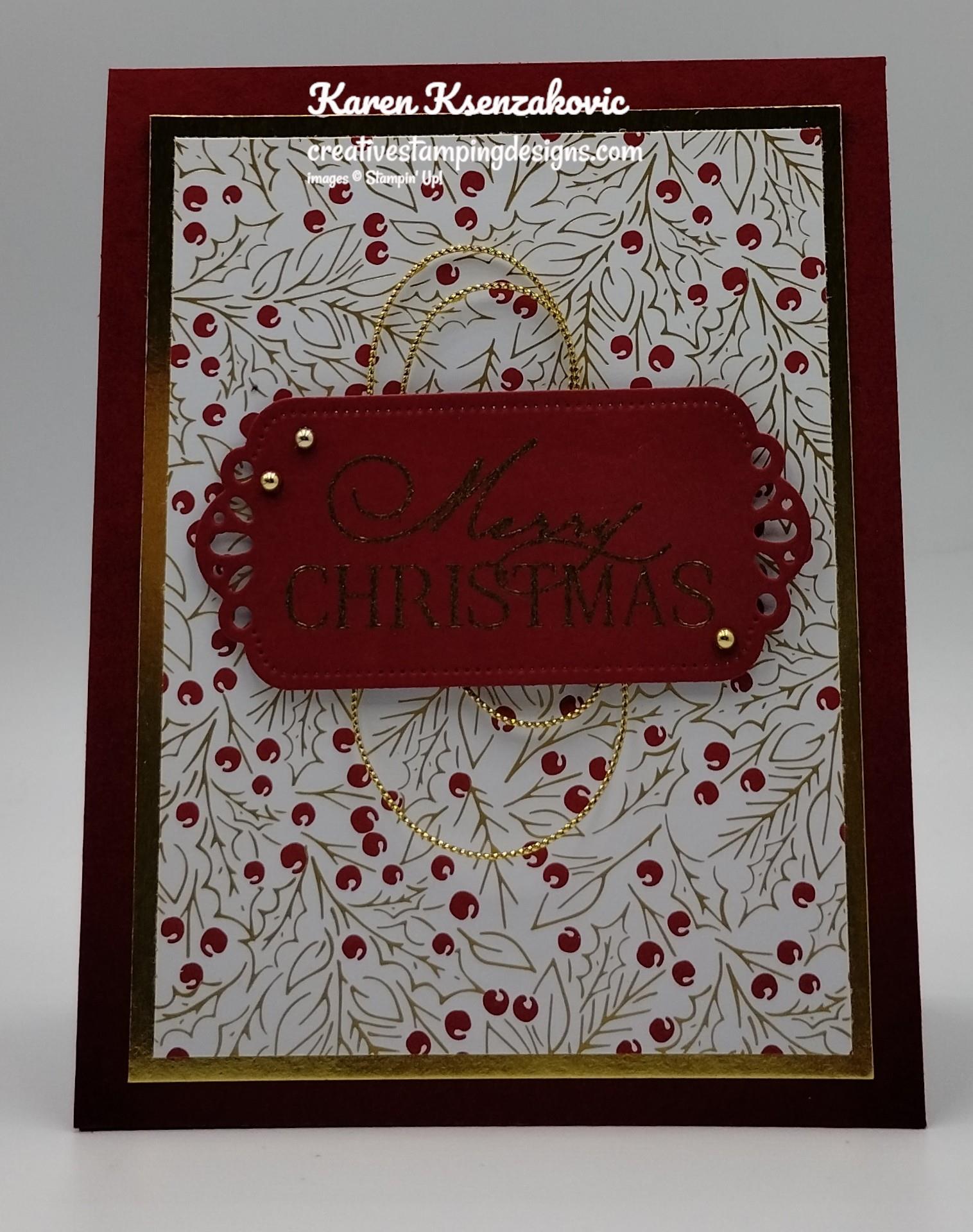 Stampin’ Up! Brightest Glow CAS | Creative Stamping Designs