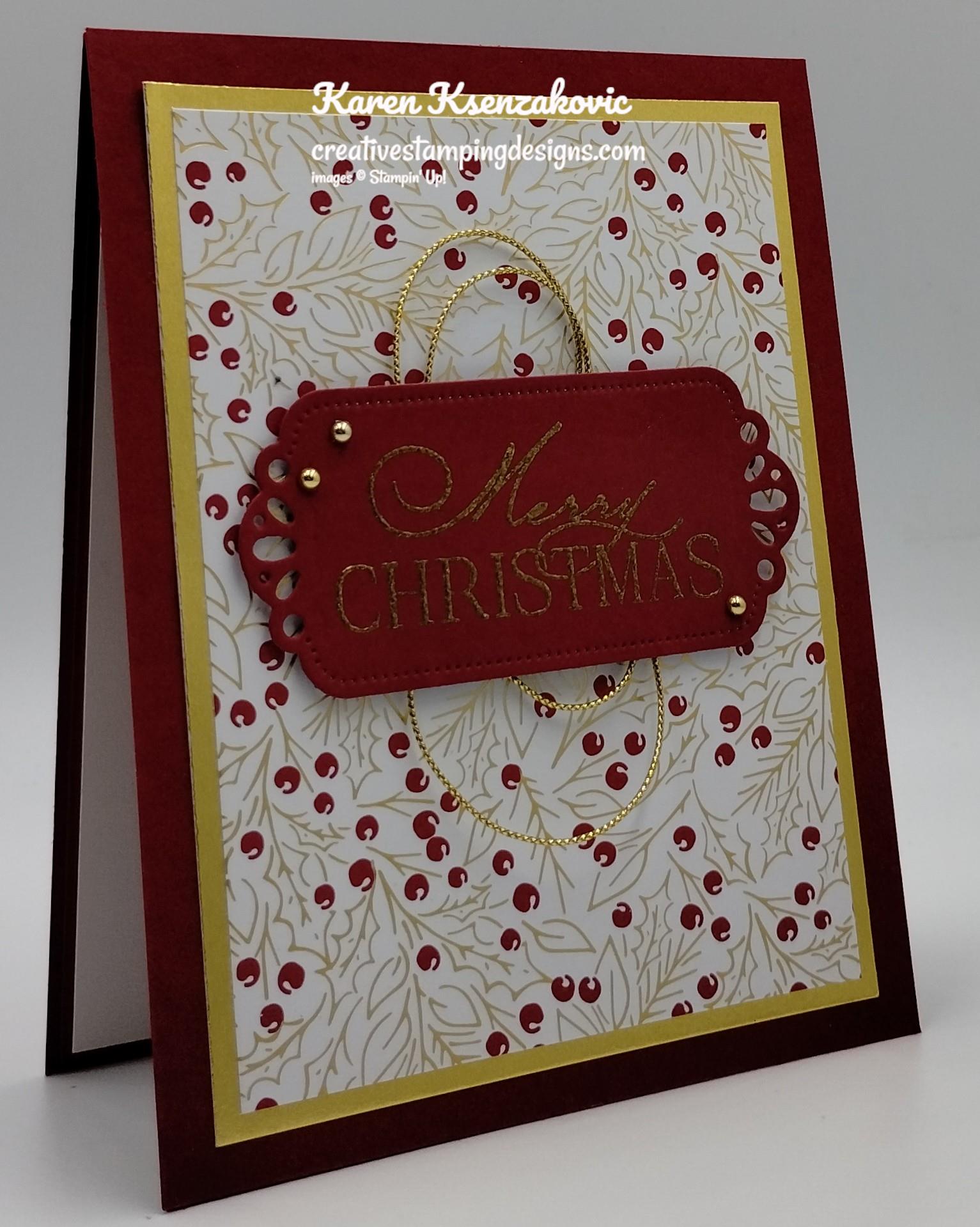Stampin’ Up! Brightest Glow CAS | Creative Stamping Designs