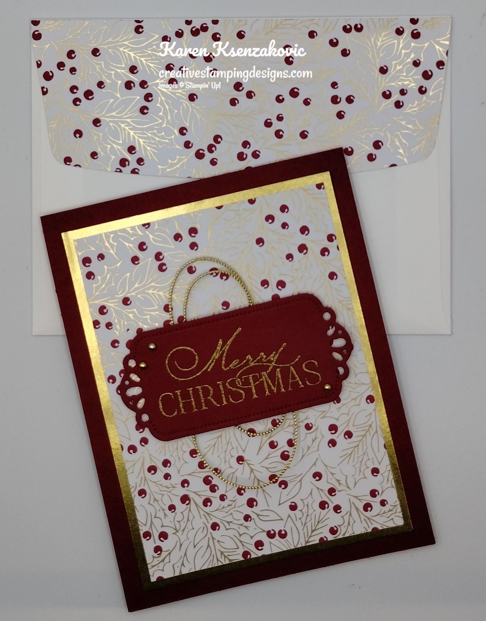 Stampin’ Up! Brightest Glow CAS | Creative Stamping Designs