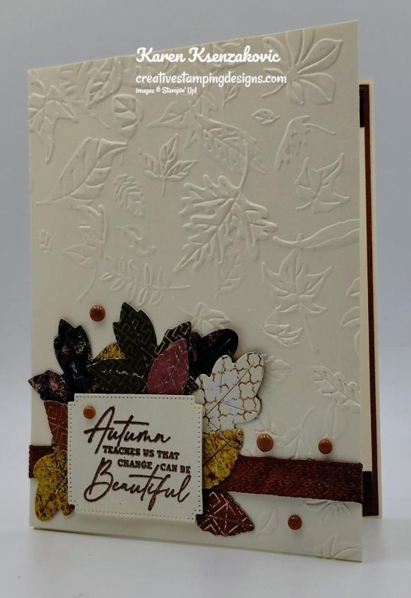Leaf Fall 3D Embossing Folder | Creative Stamping Designs