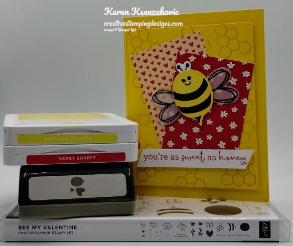 Stampin’ Up! Bee My Valentine OnStage At Home Card | Creative Stamping ...