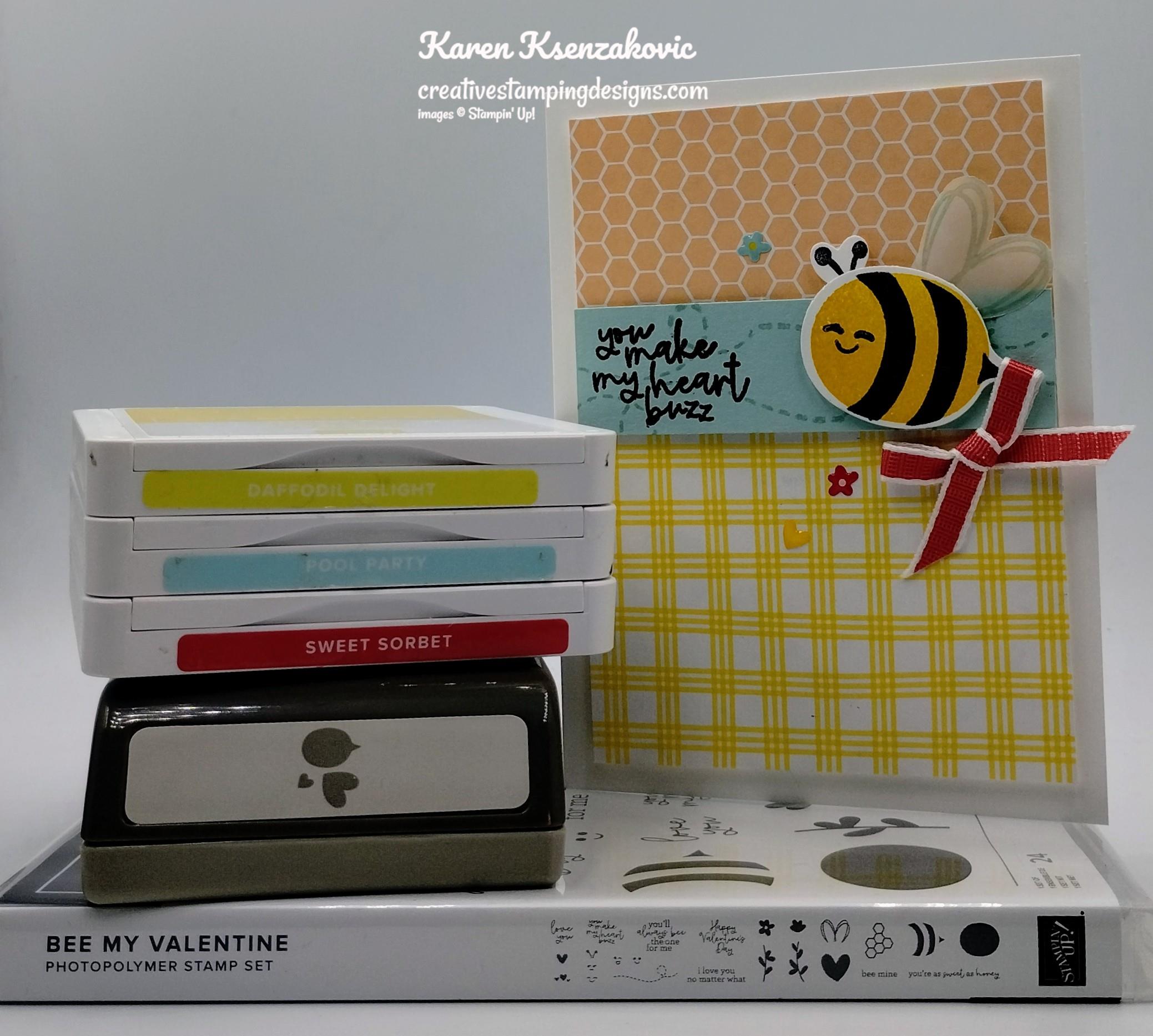 Stampin’ Up! Bee My Valentine Buzz | Creative Stamping Designs