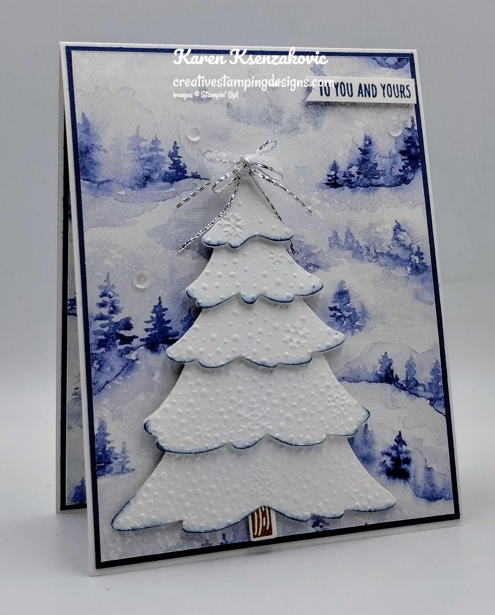 Stampin’ Up! Merriest Trees in Misty Moonlight | Creative Stamping Designs