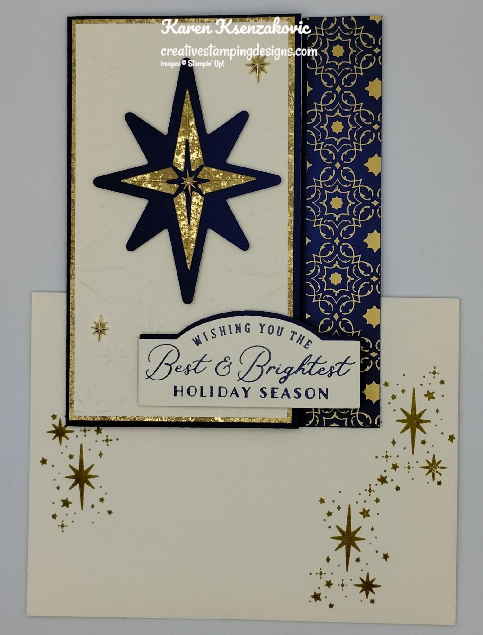Stampin’ Up! Stars At Night Fun Fold with Ornament | Creative Stamping ...