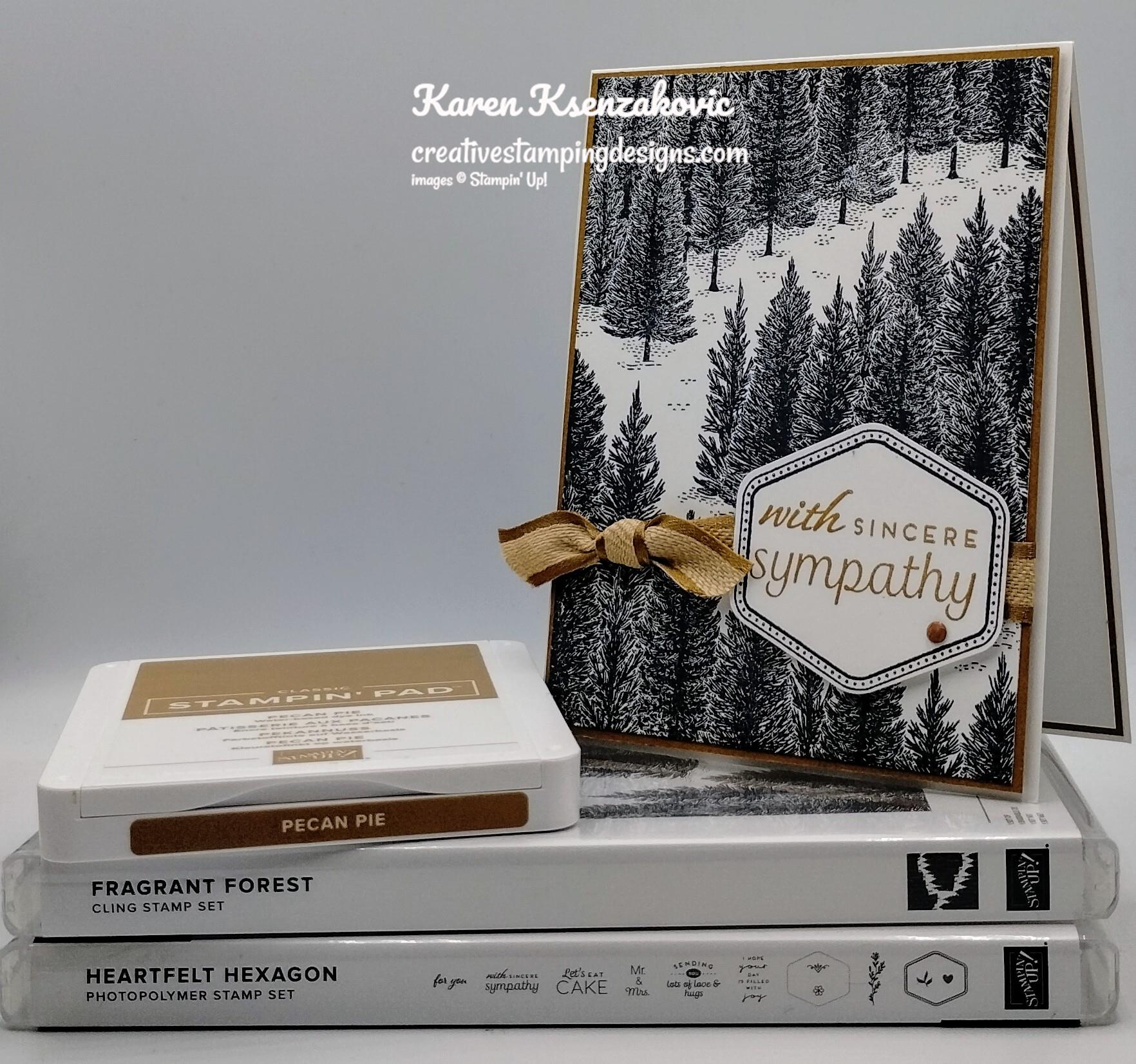Stampin’ Up! Fragrant Forest Sympathy | Creative Stamping Designs