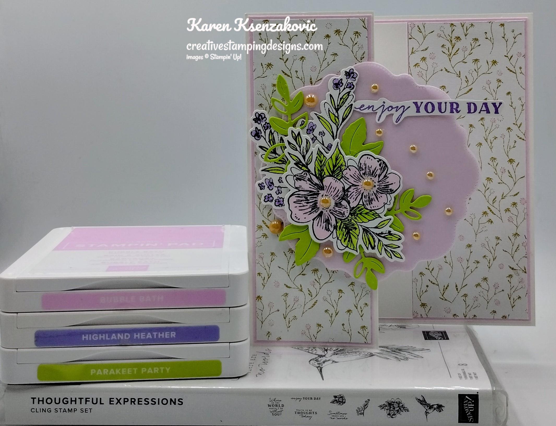 Stampin’ Up! Thoughtful Expressions for Fun Fold Friday | Creative Stamping Designs