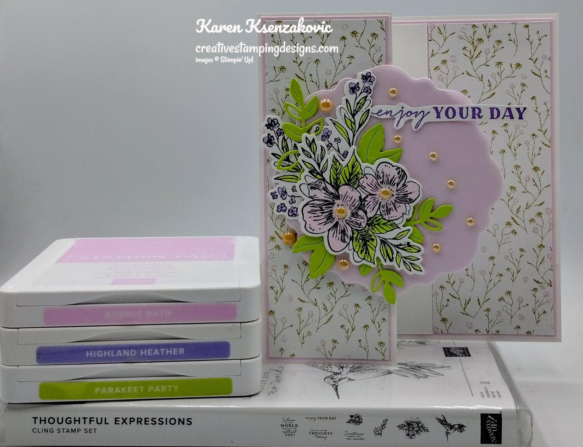 Stampin’ Up! Thoughtful Expressions for Fun Fold Friday | Creative Stamping Designs