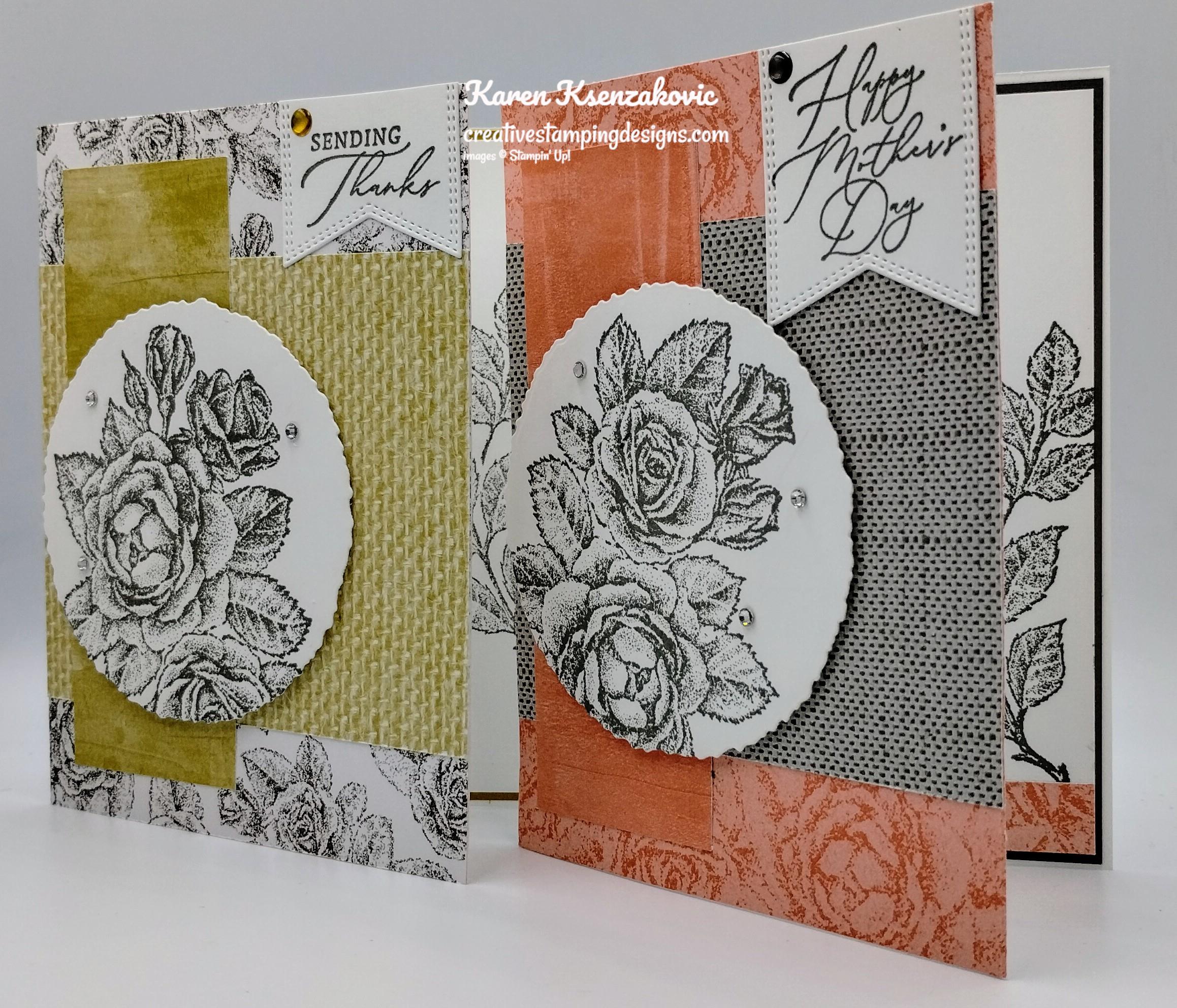 Stampin’ Up! Stippled Roses | Creative Stamping Designs