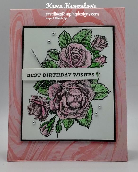 Stampin’ Up! Stippled Roses in Pink | Creative Stamping Designs