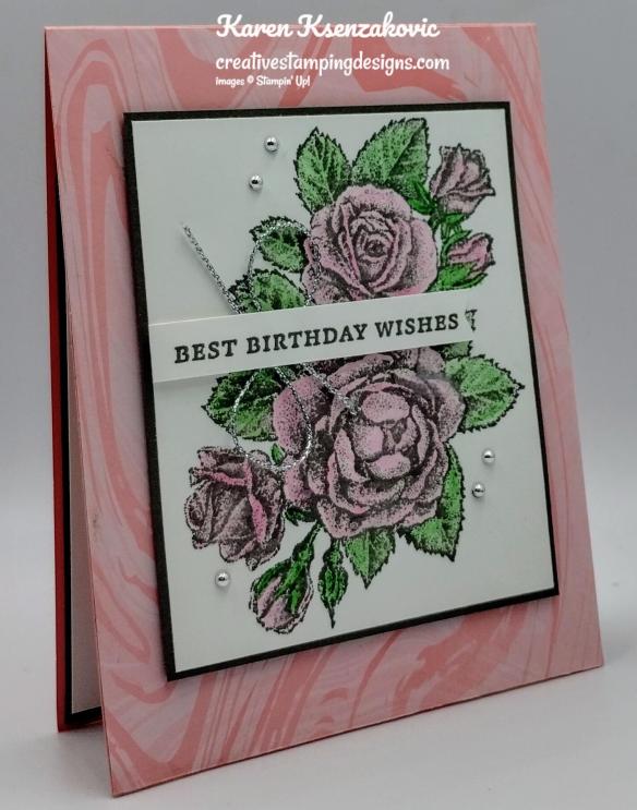 Stampin’ Up! Stippled Roses in Pink | Creative Stamping Designs