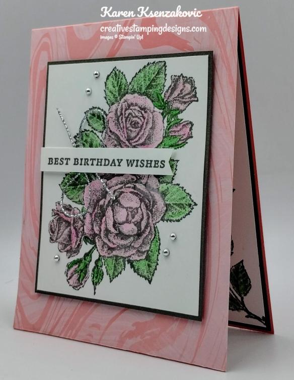 Stampin’ Up! Stippled Roses in Pink | Creative Stamping Designs