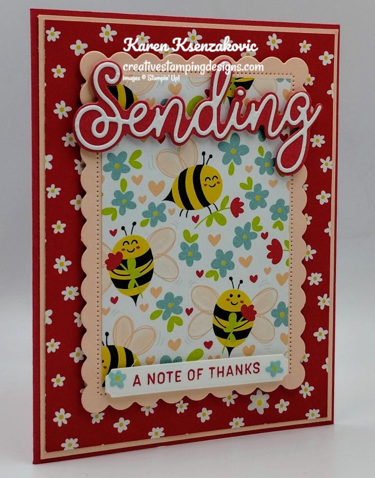 Stampin’ Up! Bee Mine Sending Smiles | Creative Stamping Designs