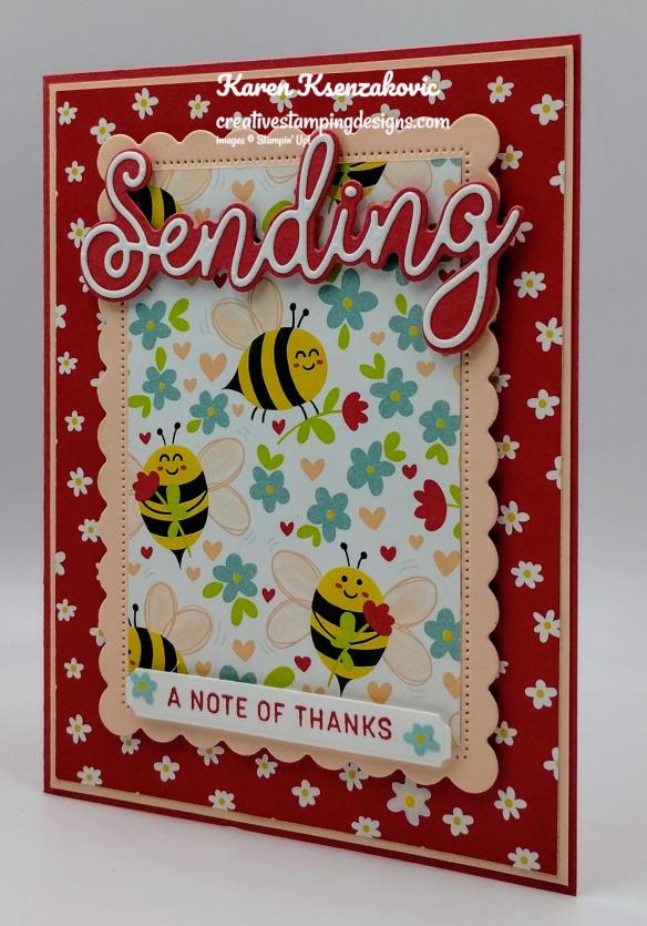 Stampin’ Up! Bee Mine Sending Smiles | Creative Stamping Designs