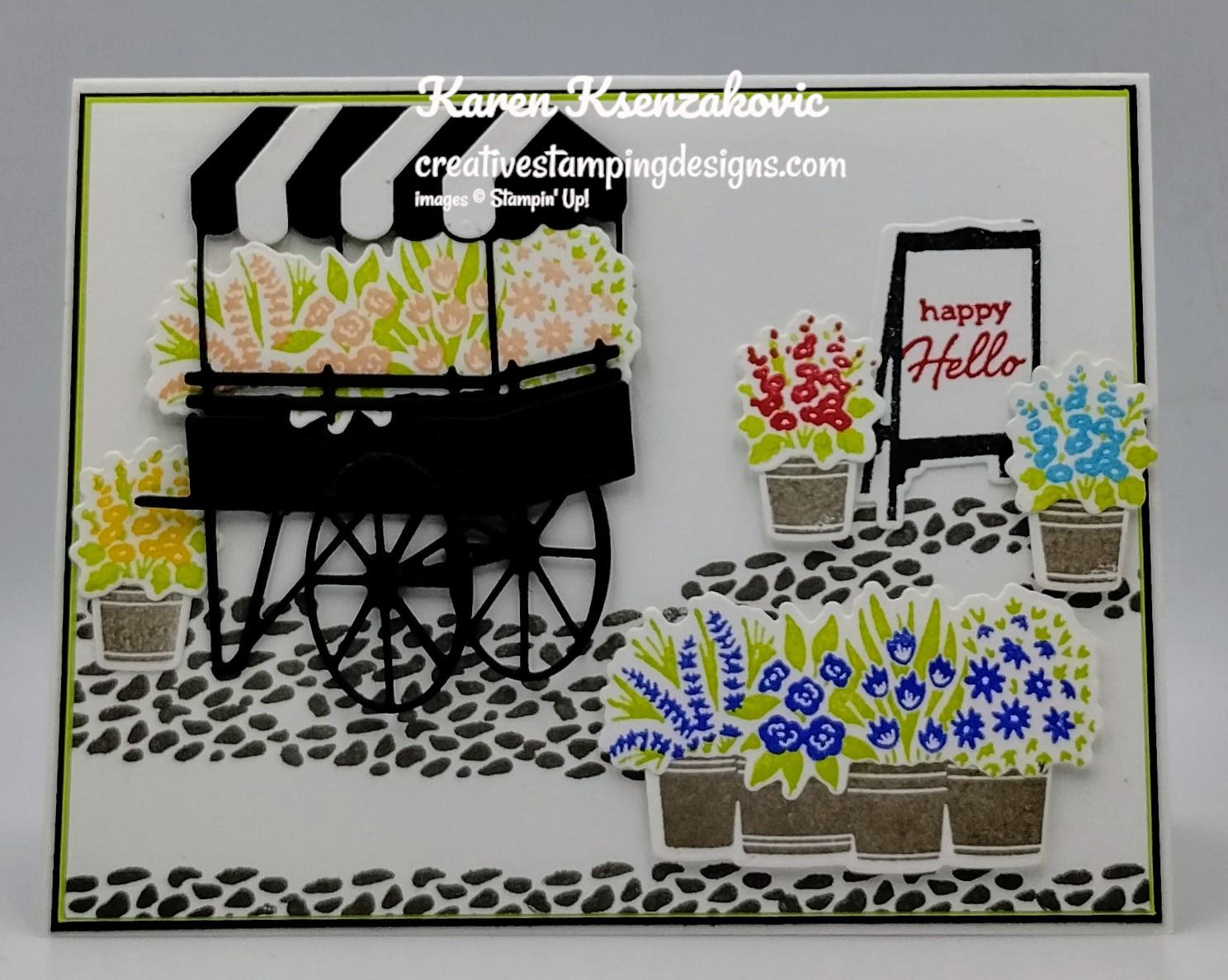 Stampin’ Up! Flower Cart for Amy’s Inkin’ Krew Team Blog Hop | Creative ...