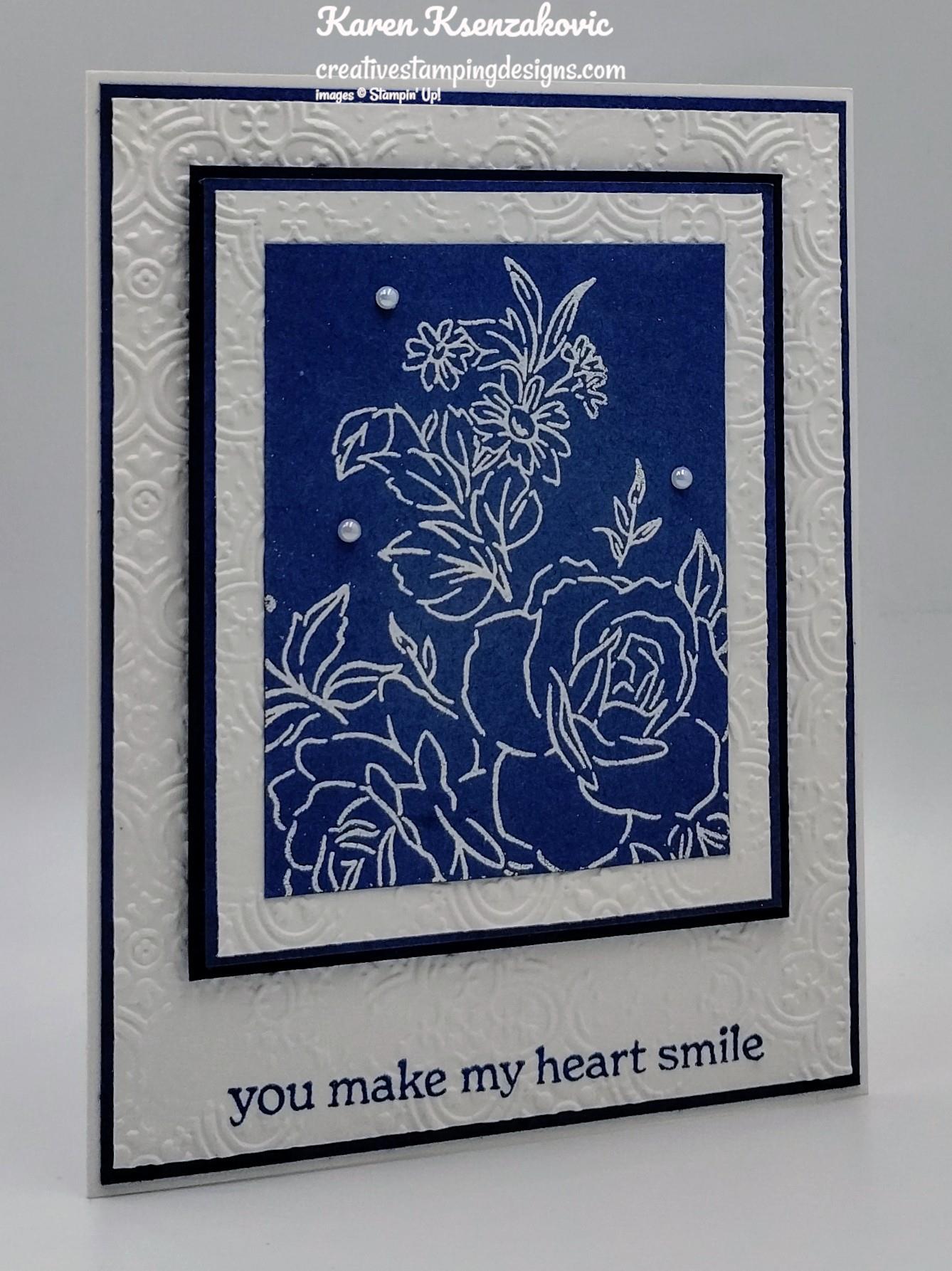 Stampin’ Up! Layers of Beauty CAS | Creative Stamping Designs