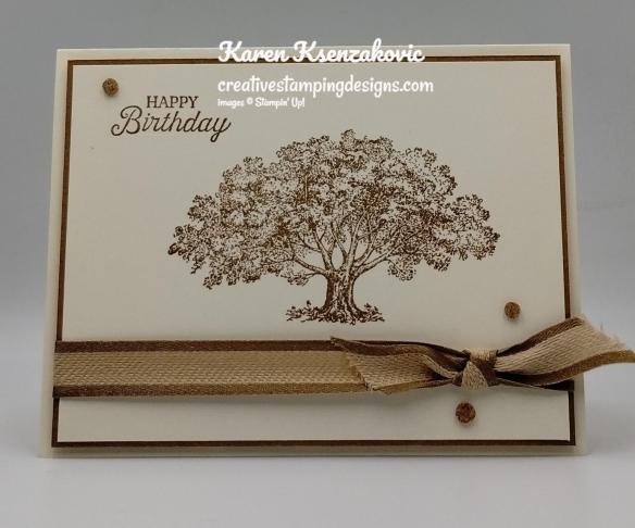 Stampin’ Up! Loveliest Tree CAS Masculine Card | Creative Stamping Designs