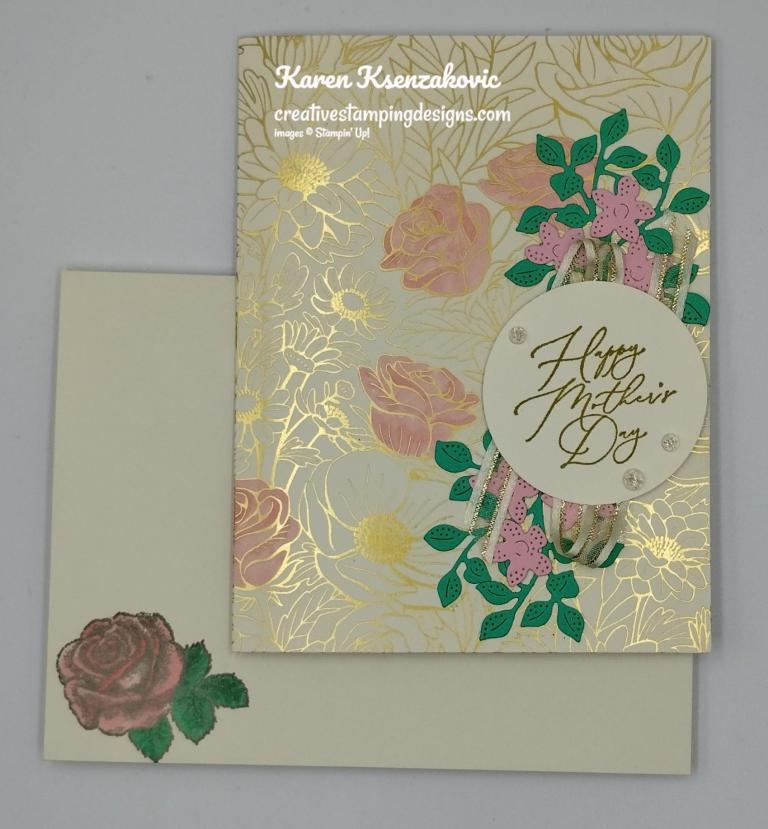 Stampin’ Up! Stippled Roses with Gold Foiled Flowers | Creative ...