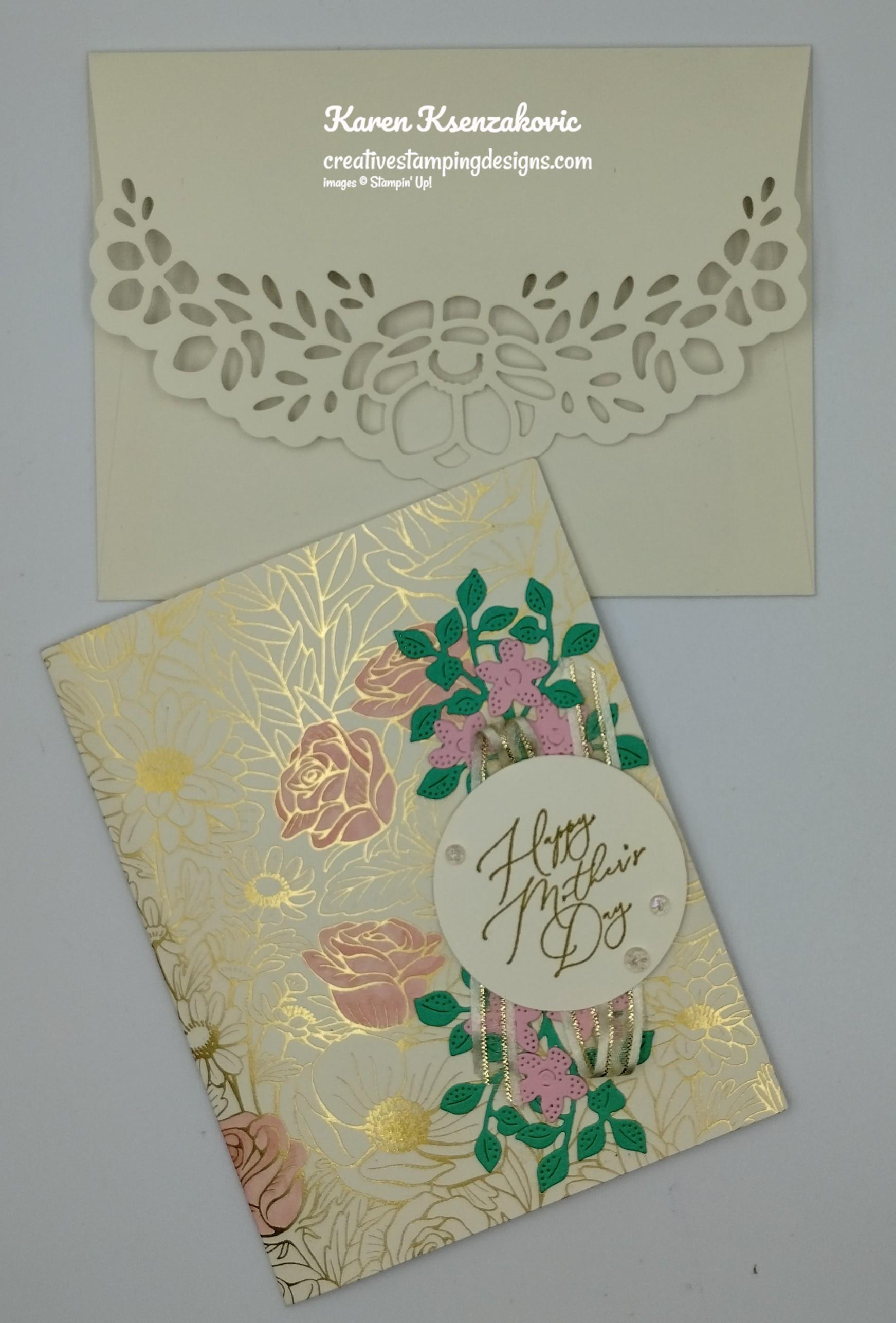 Stampin’ Up! Stippled Roses with Gold Foiled Flowers | Creative ...