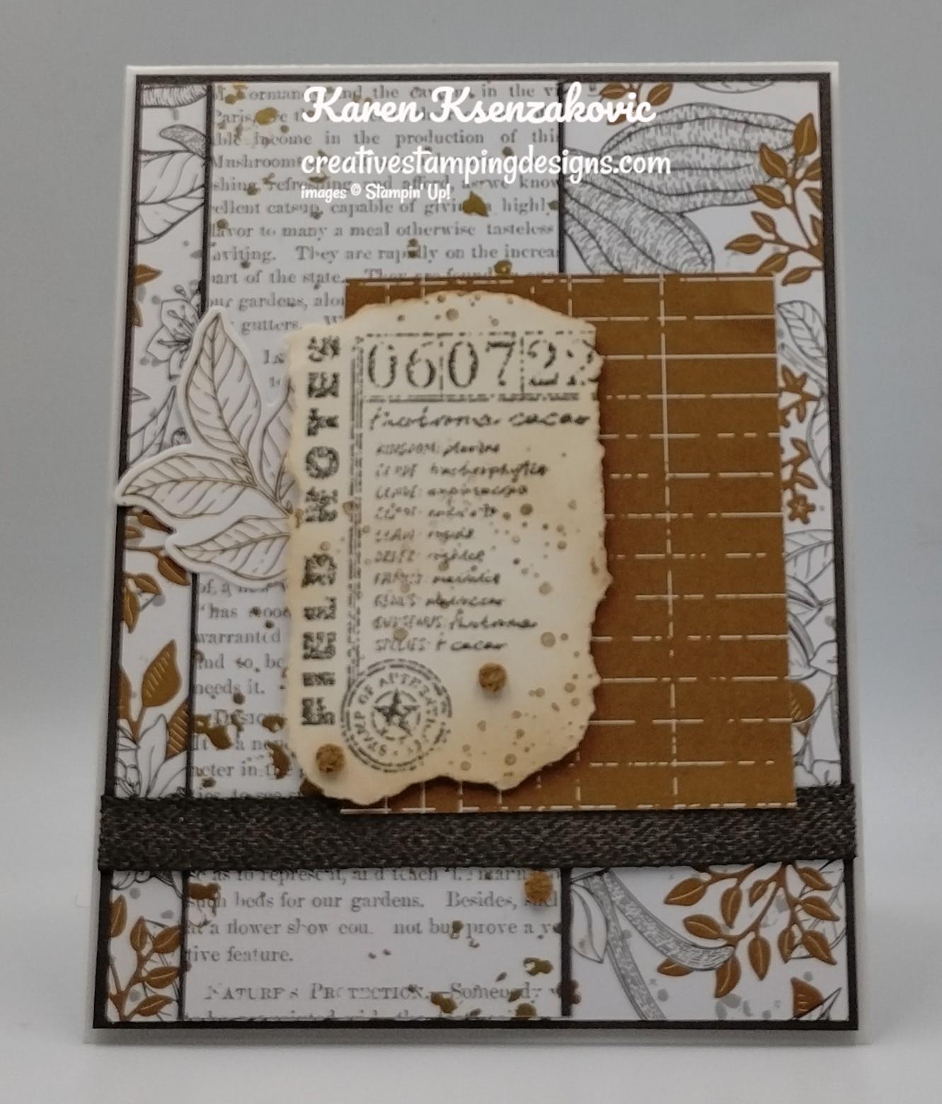 Stampin’ Up! Notes of Nature for The Happy Inkin’ Thursday Blog Hop ...