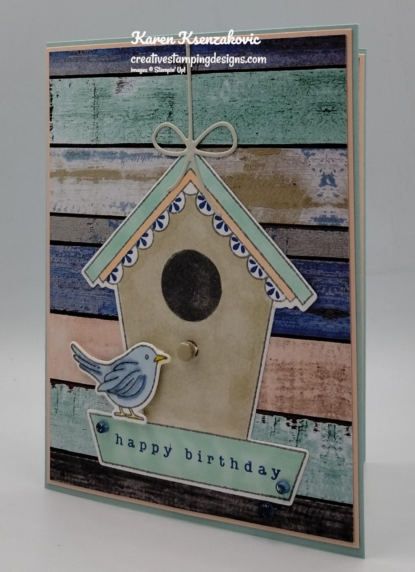 Stampin’ Up! Country Birdhouse Birthday | Creative Stamping Designs