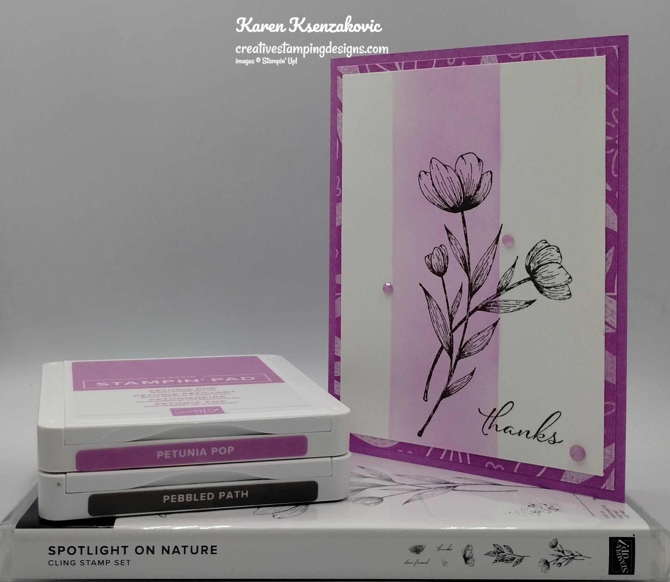 Stampin’ Up! Spotlight on Nature CAS | Creative Stamping Designs