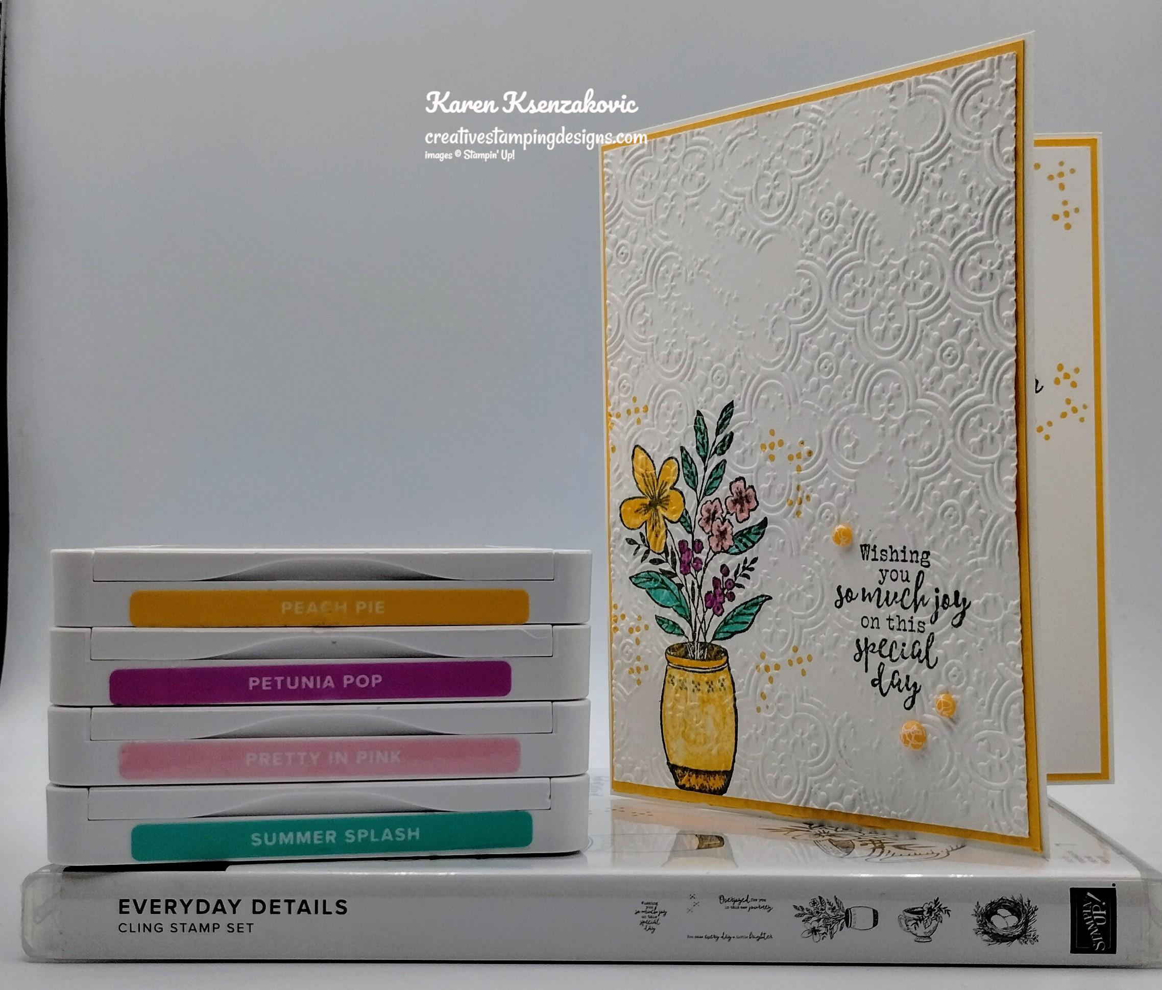 Stampin’ Up! Everyday Details CAS | Creative Stamping Designs