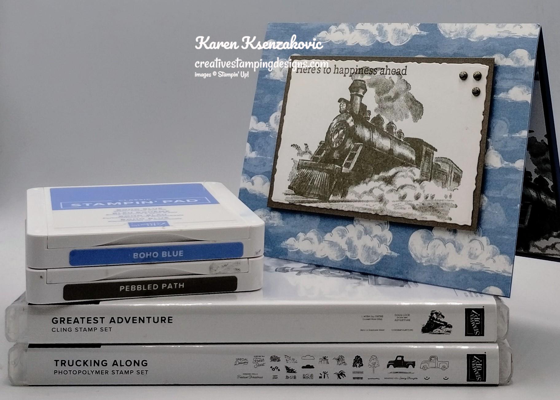 Stampin’ Up! Greatest Adventure Masculine Card | Creative Stamping Designs