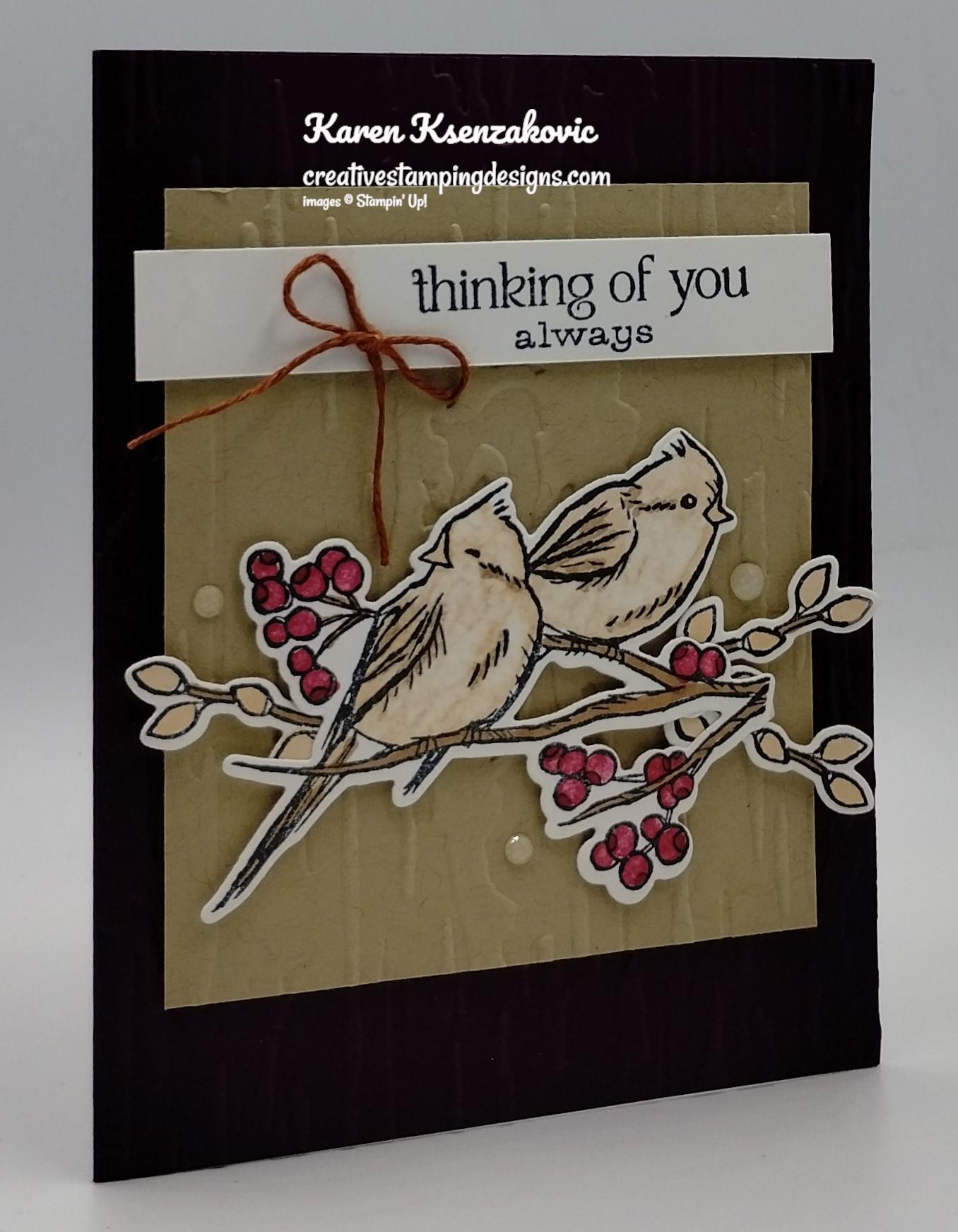 Stampin’ Up! Winterly Tree Tops in Blackberry Bliss | Creative Stamping ...