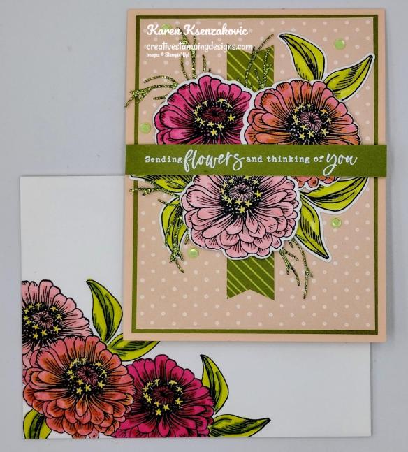 Stampin’ Up! Simply Zinnia in Pinks | Creative Stamping Designs