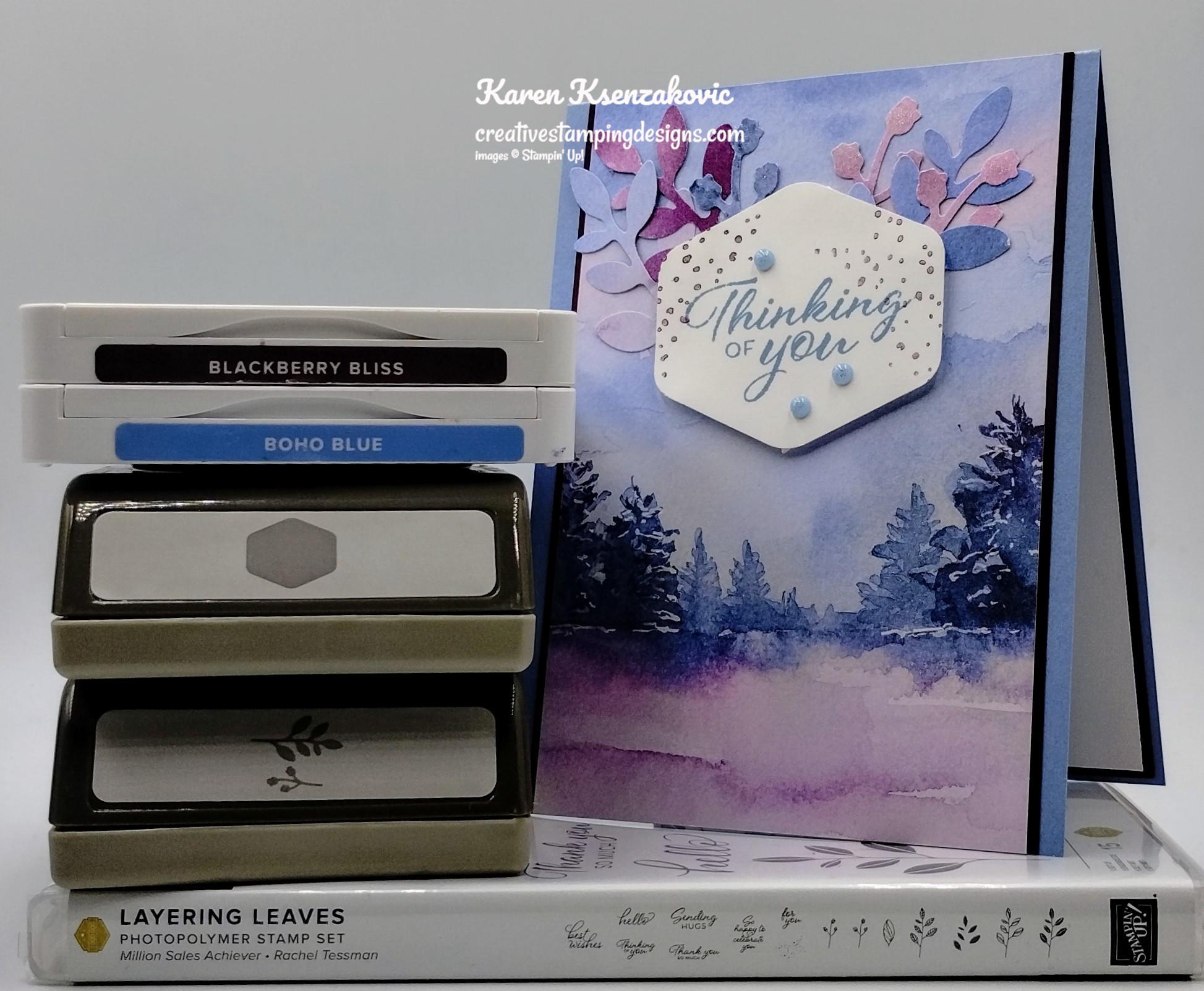 Stampin’ Up! Layering Leaves on Thoughtful Journey | Creative Stamping ...
