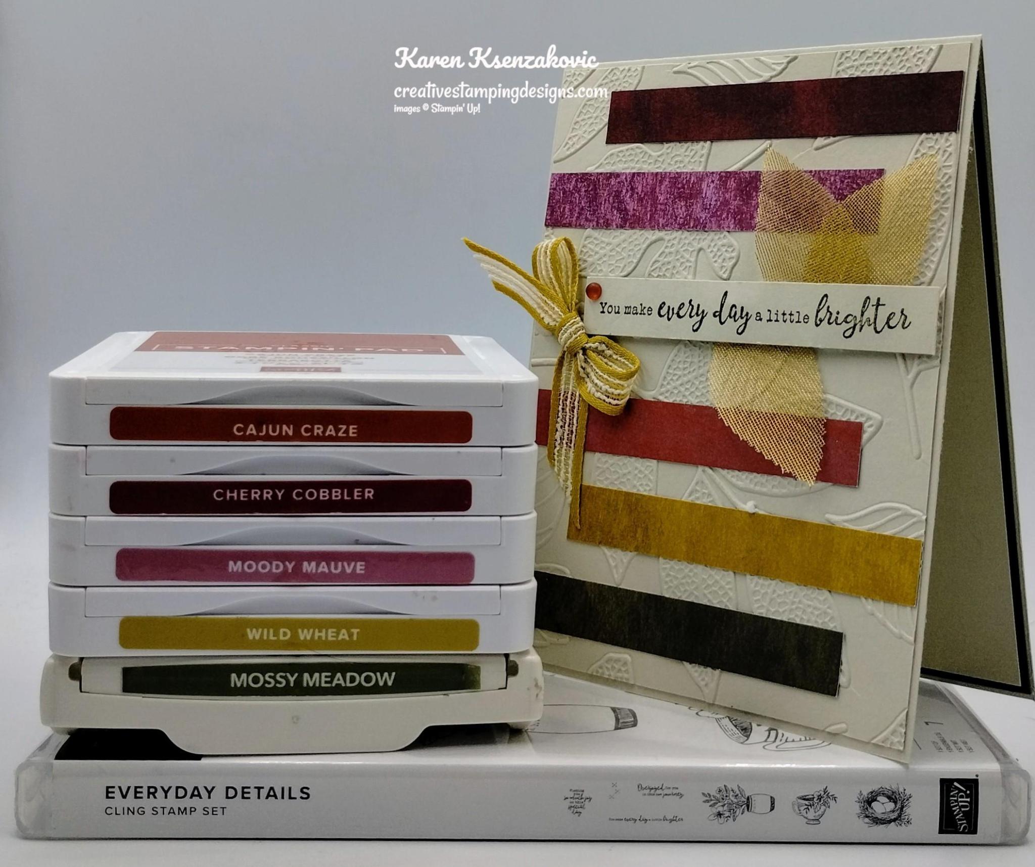 Stampin’ Up! Everyday Details for The Happy Inkin’ Thursday Blog Hop ...