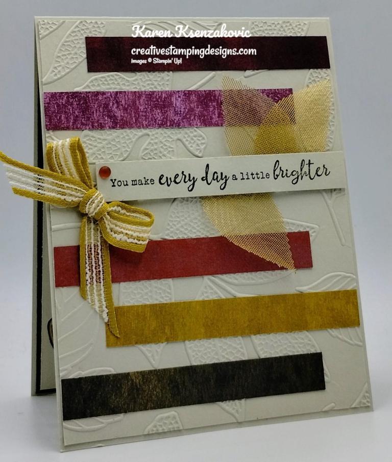 Stampin’ Up! Everyday Details for The Happy Inkin’ Thursday Blog Hop ...