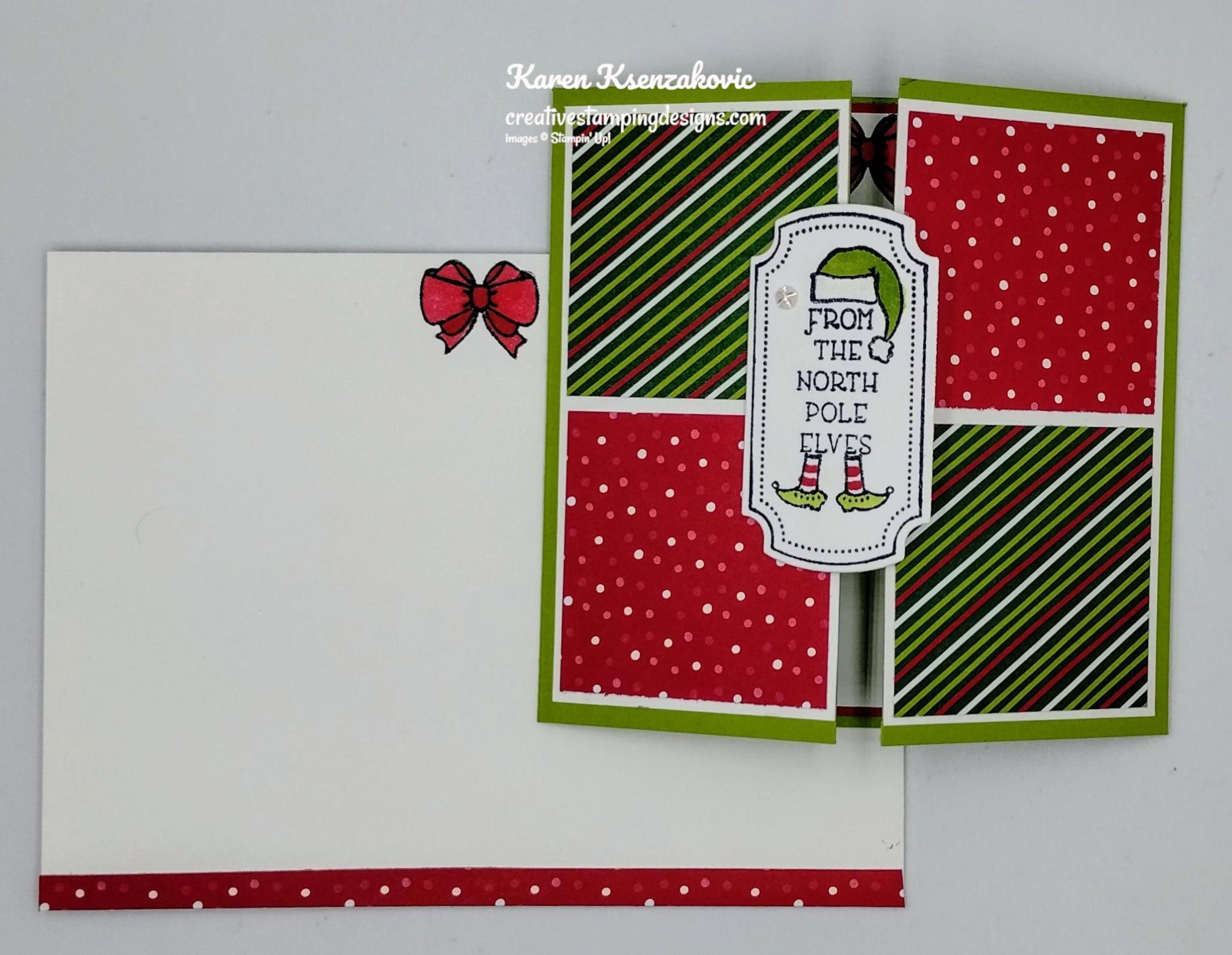 Stampin’ Up! Naughty & Nice for Fun Fold Friday | Creative Stamping Designs