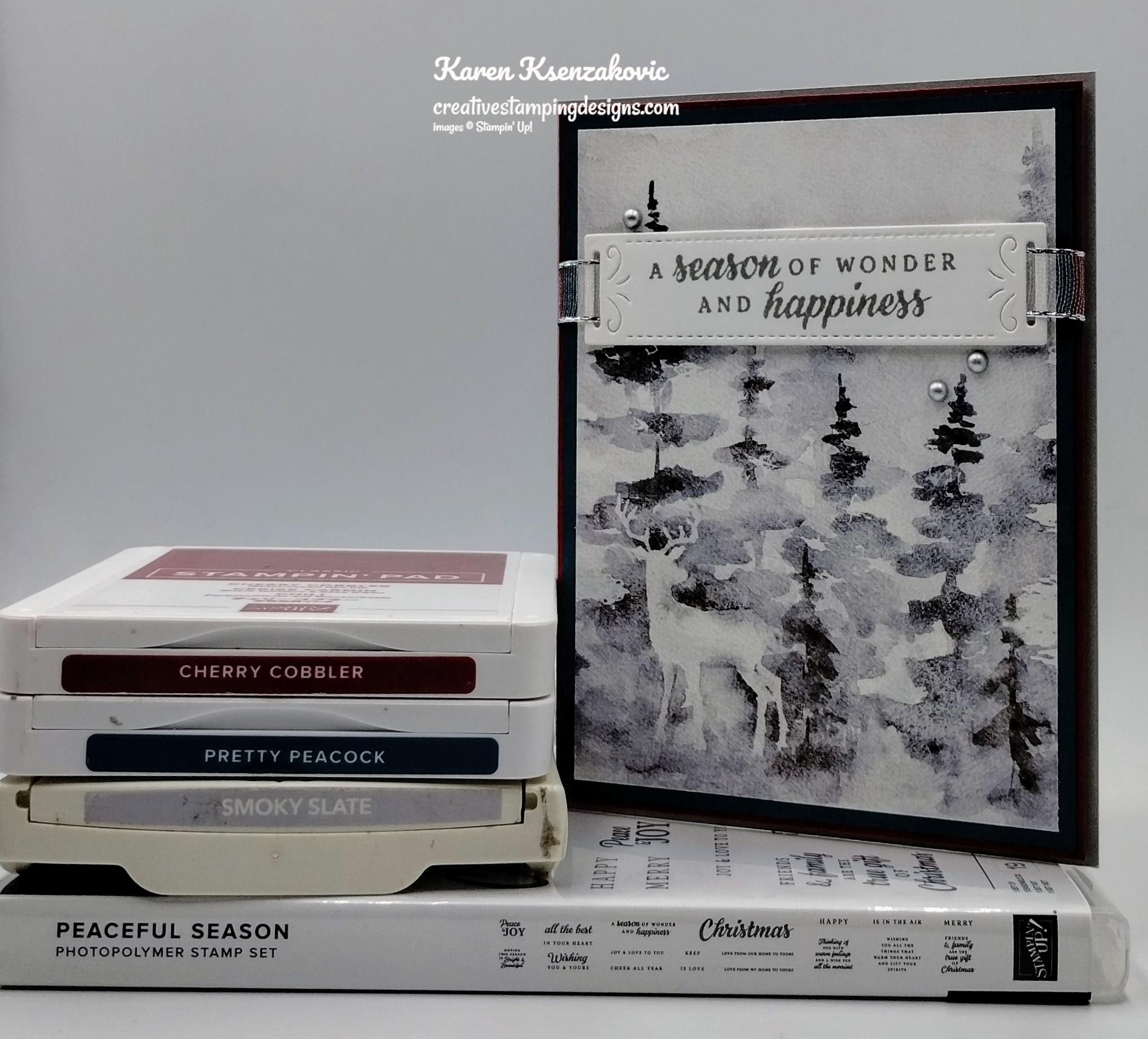 Stampin’ Up! Peaceful Season CAS | Creative Stamping Designs