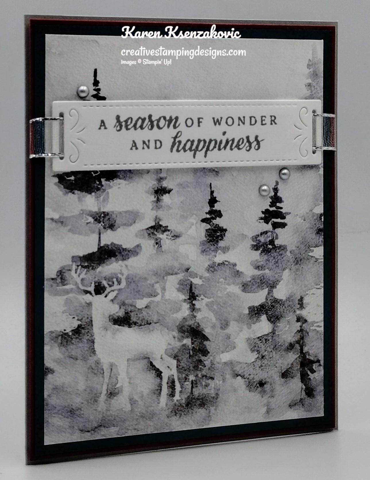Stampin’ Up! Peaceful Season CAS | Creative Stamping Designs