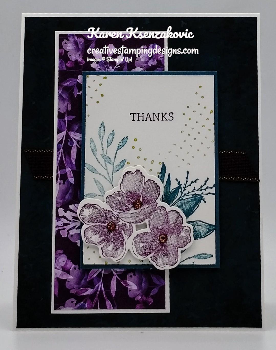 Stampin’ Up! Regal Flora Thanks | Creative Stamping Designs