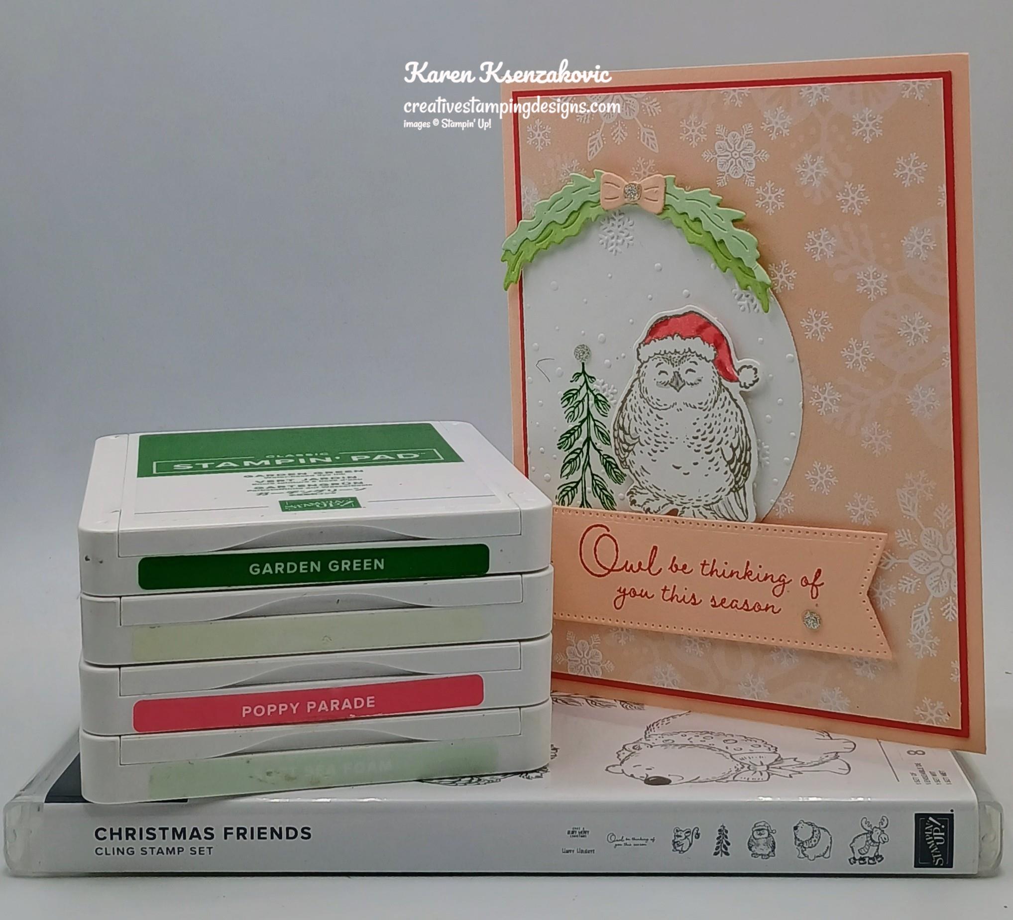 Stampin’ Up! Christmas Friends Owl | Creative Stamping Designs